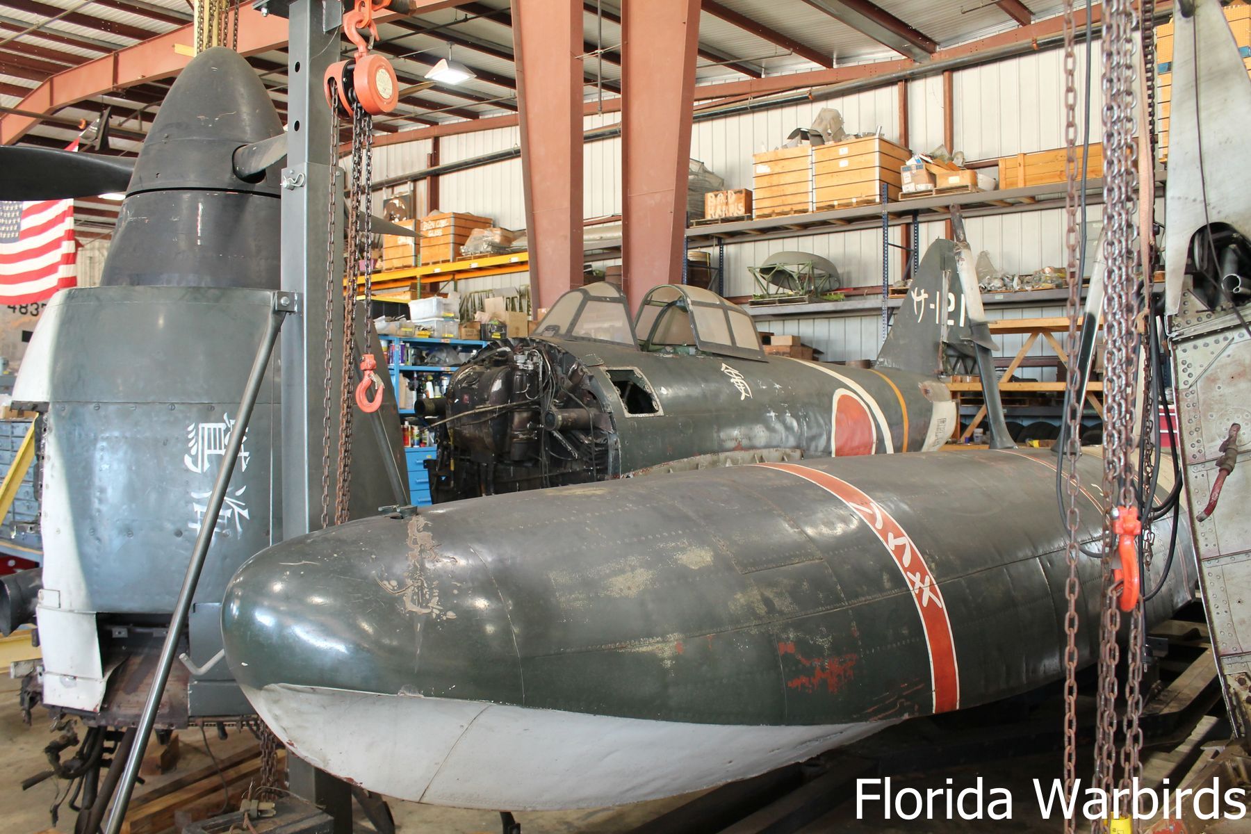 Japanese N1K1 “Rex” restoration by American Aero Services – Florida ...